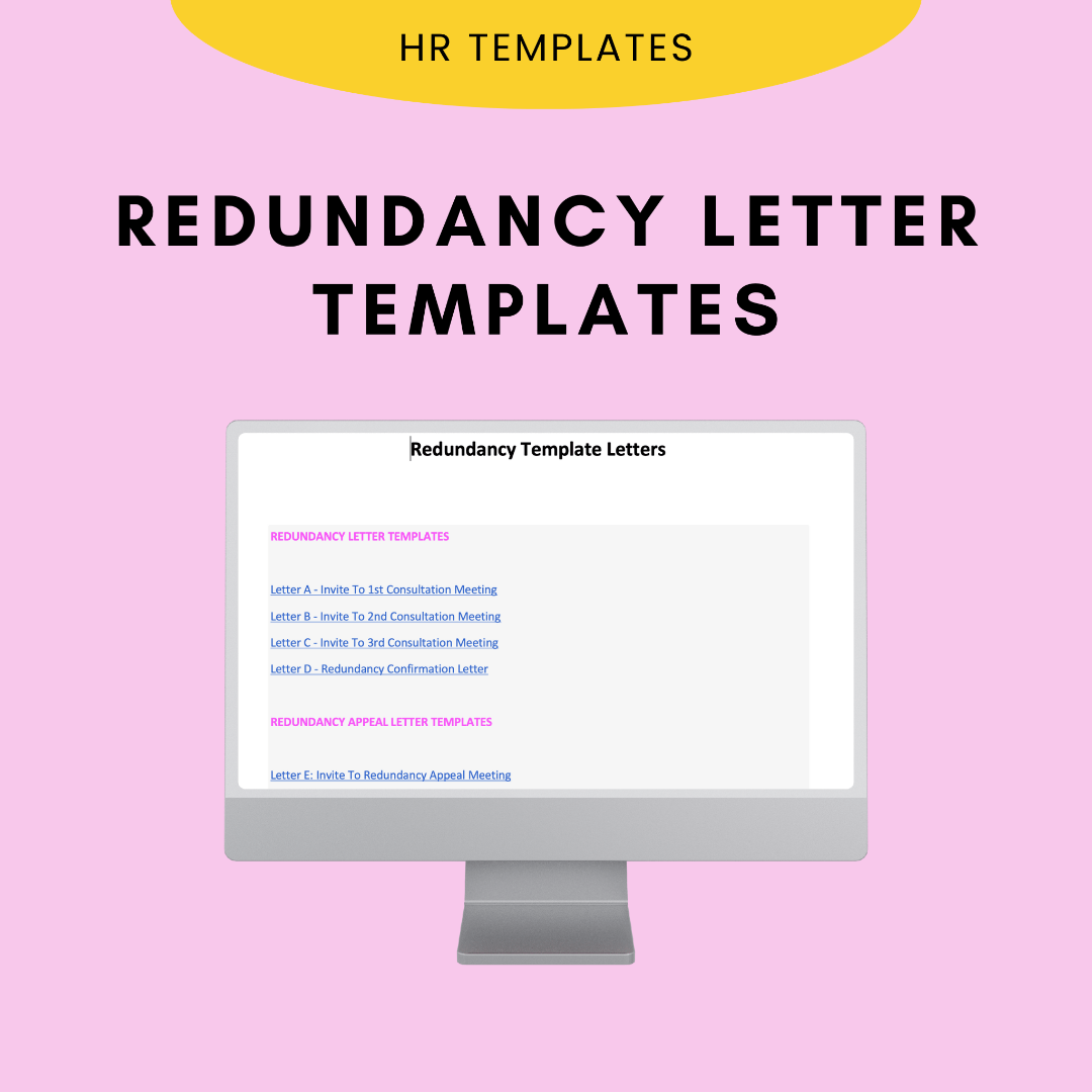 Redundancy Letter Templates | Modern HR UK