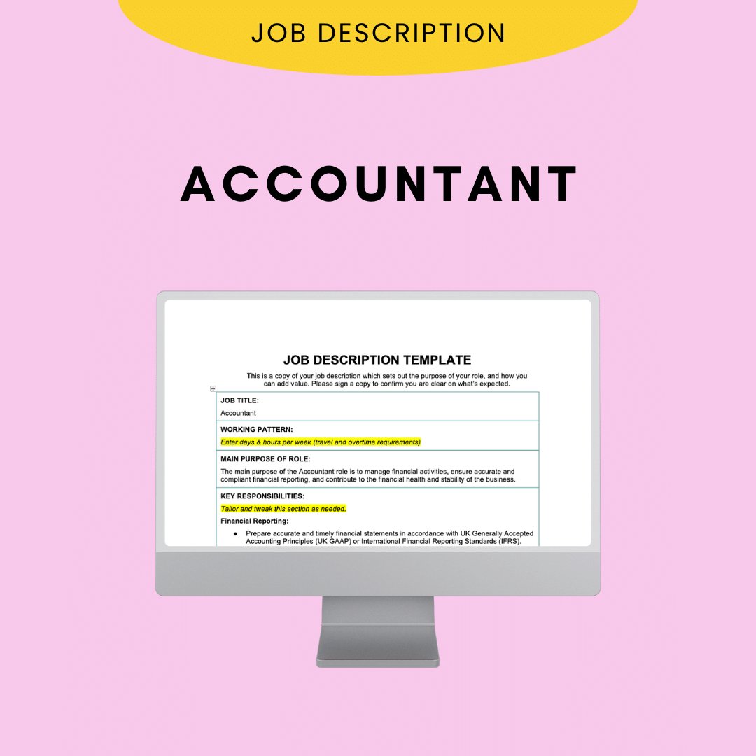 Accountant Job Description Template for UK Businesses – Modern HR
