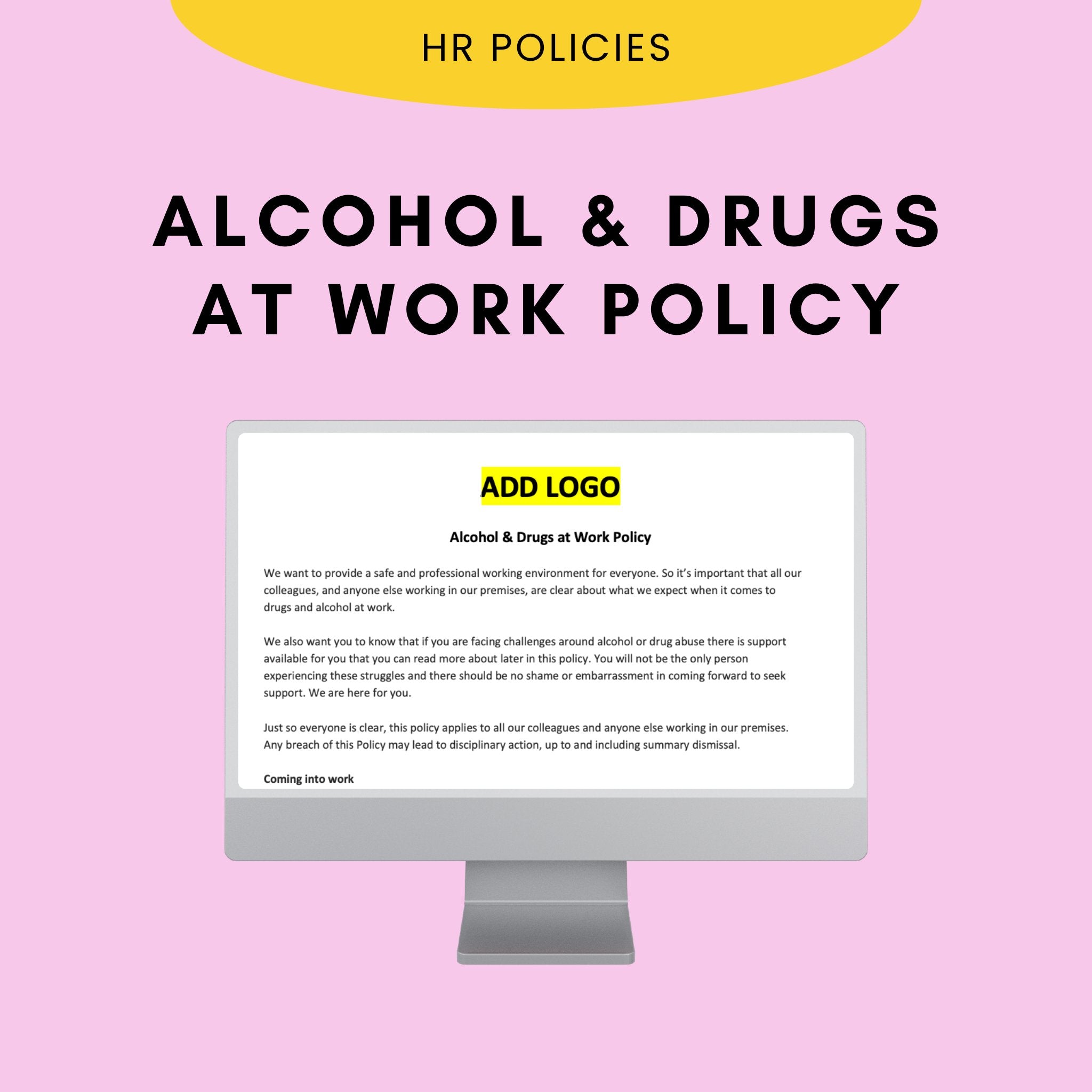 Alcohol and Drugs at Work Policy Template – Modern HR