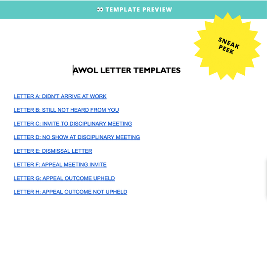 AWOL Bundle - For UK Employers – Modern HR