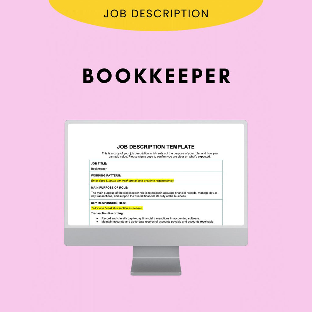 Bookkeeper Job