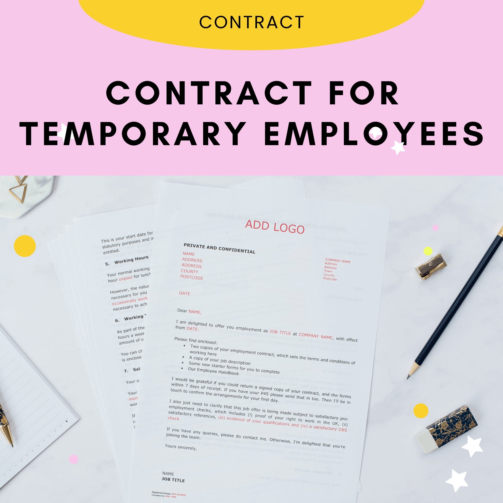 Employment Contract for Temporary Employees | Modern HR UK