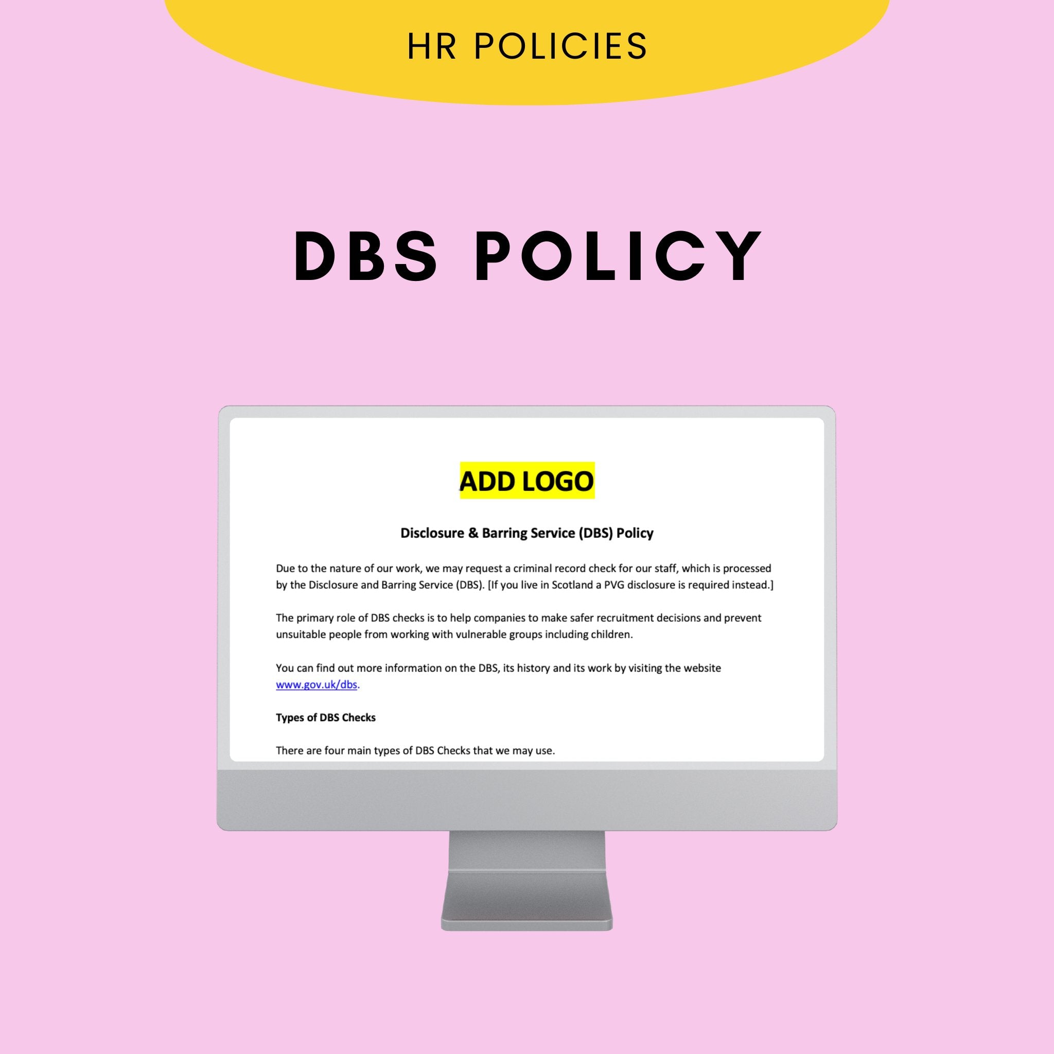DBS Policy Template | Modern HR