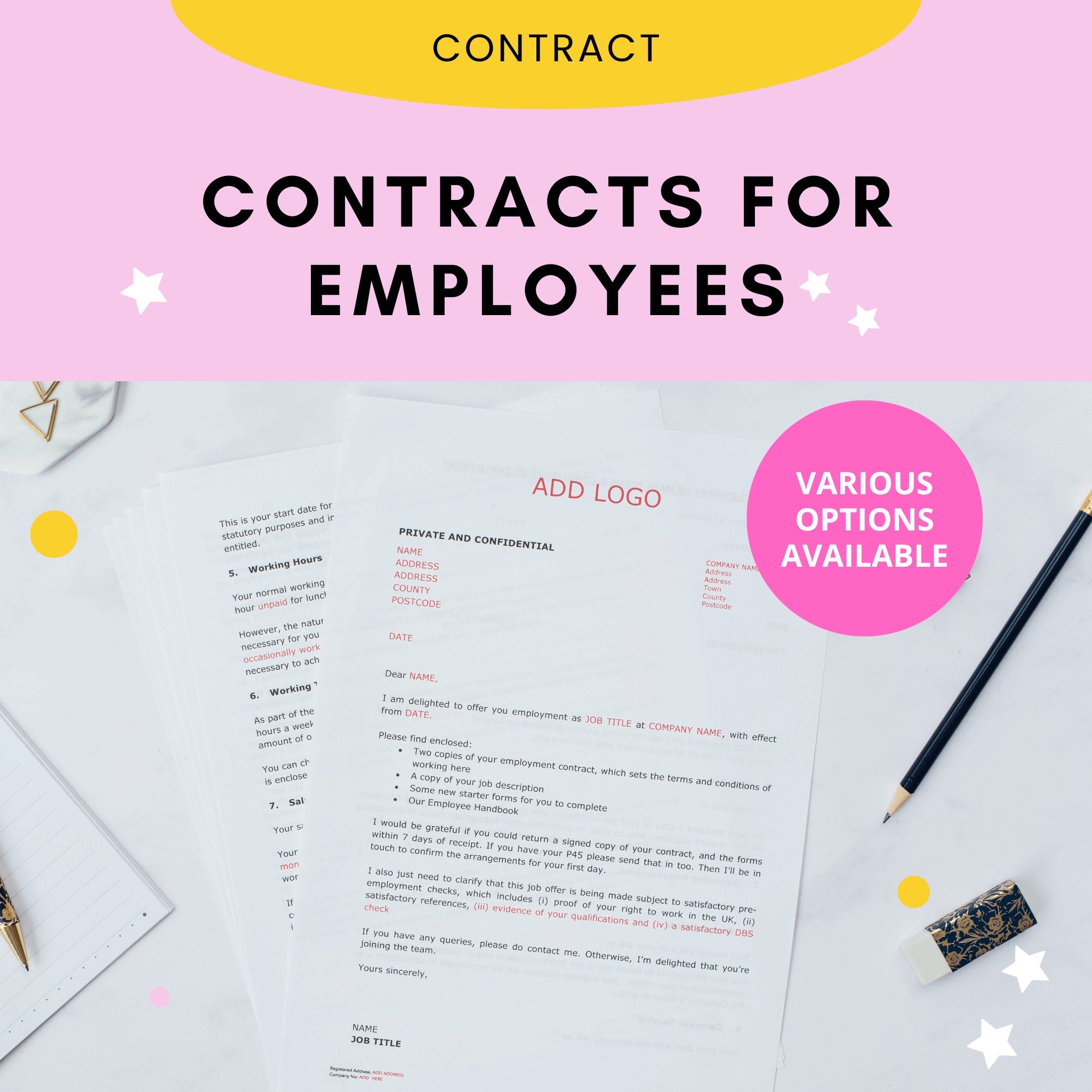 Employment Contract Template (Part-Time) - Modern HR UK