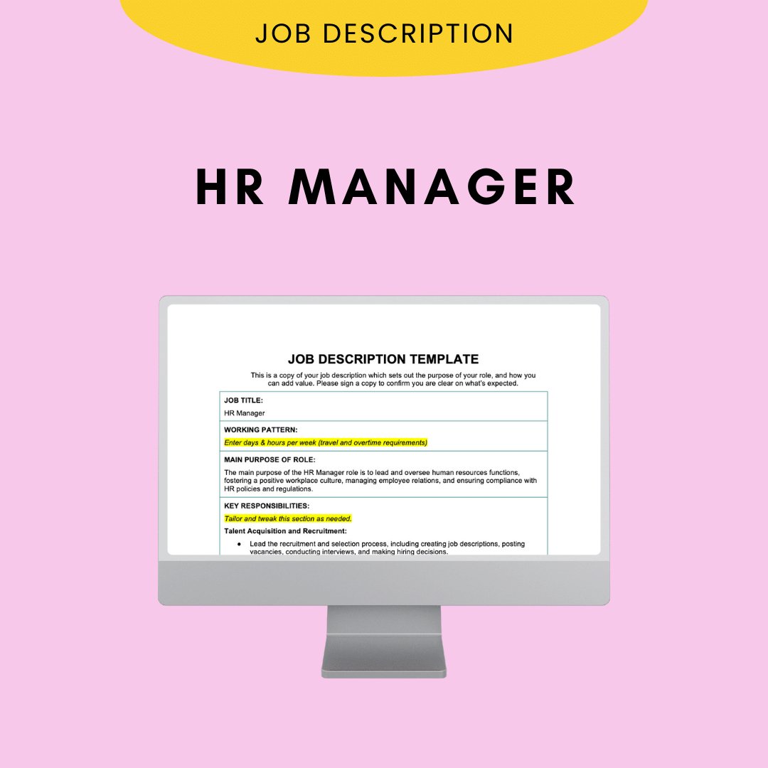 HR Manager Job Description Template – Modern HR