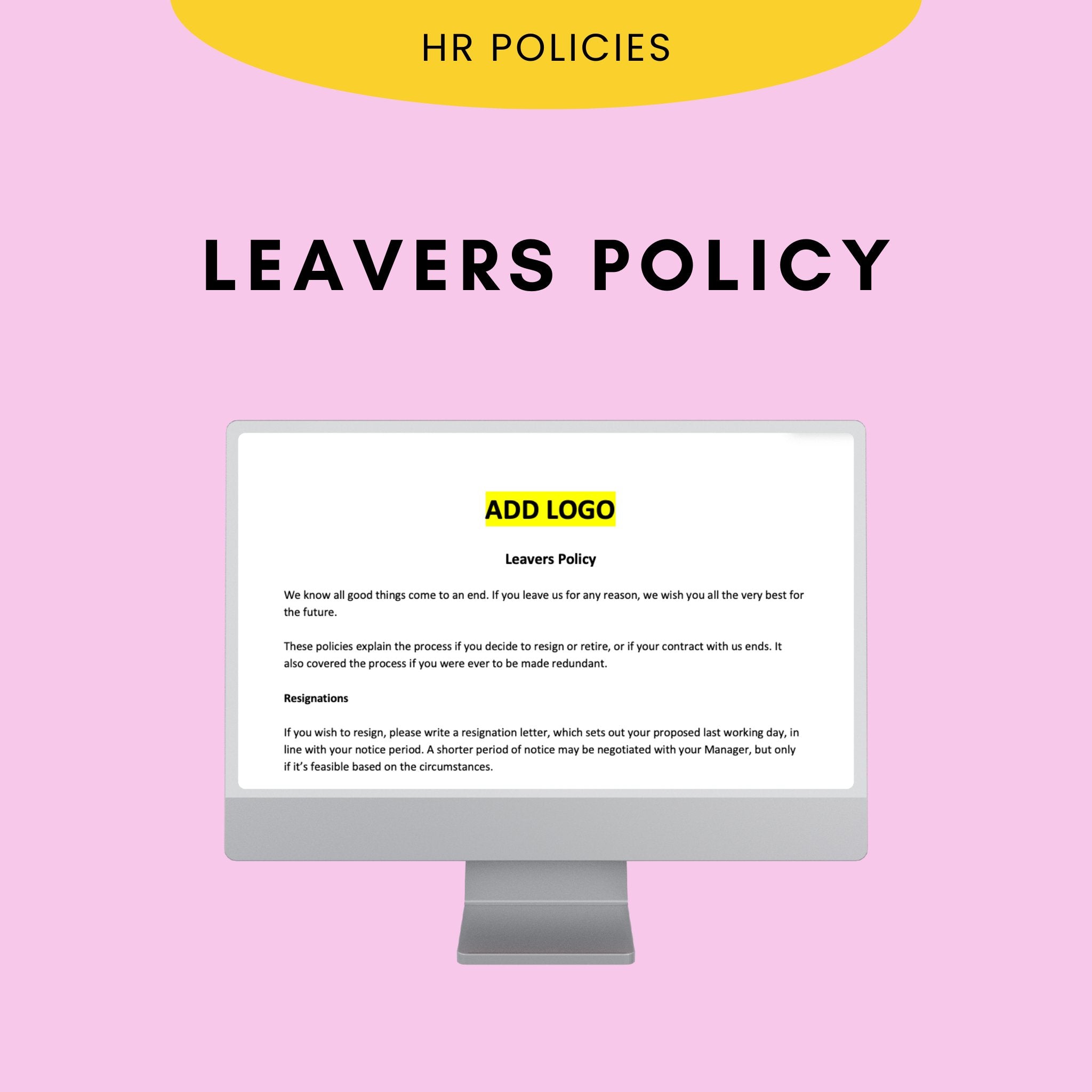 Leavers Policy Template | Modern HR UK