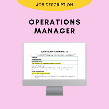 Operations Manager Job Description Template – Modern HR