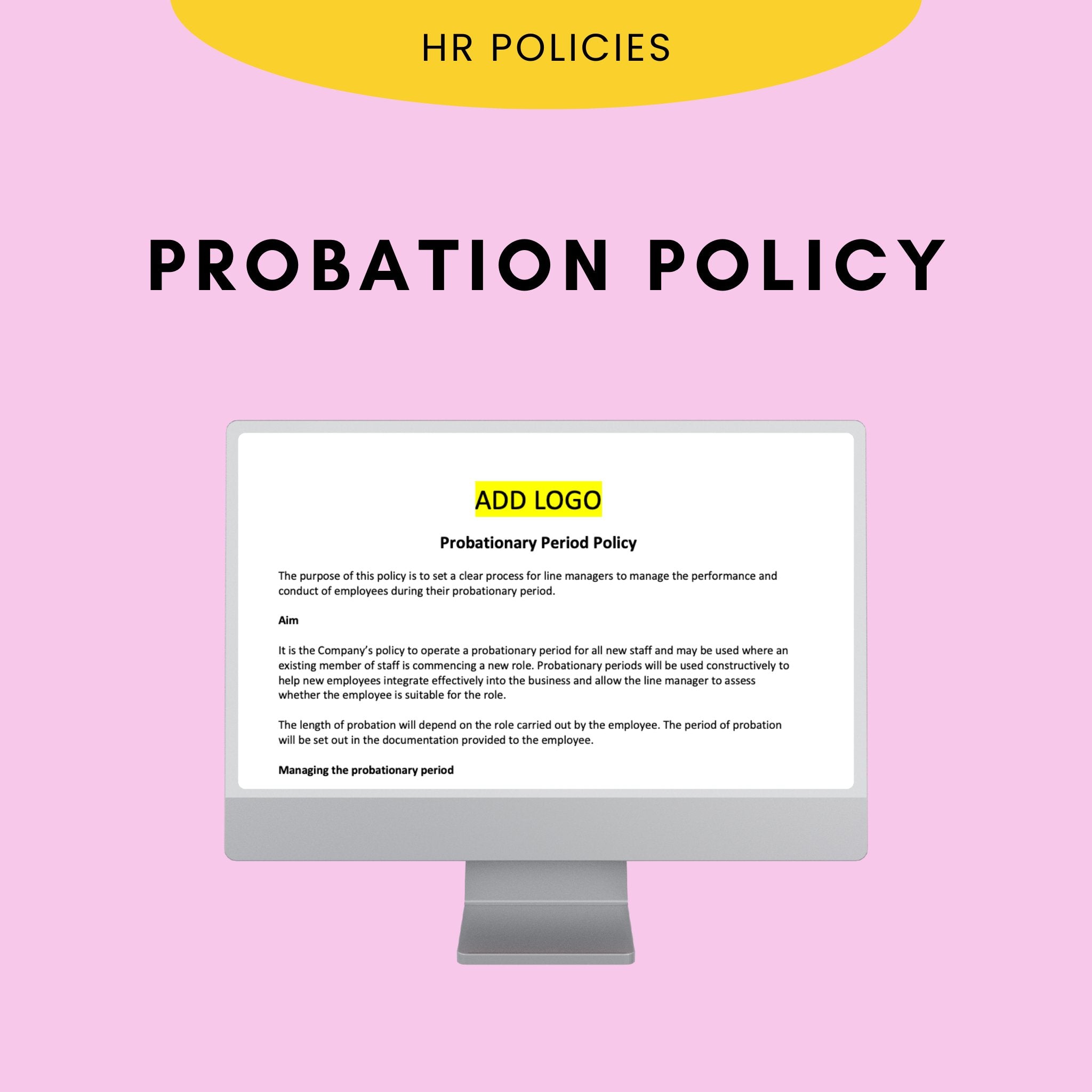 Probation Policy Template | Modern HR UK